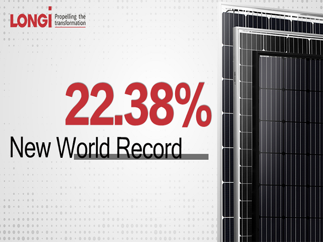 LONGi sets another new world record for module efficienc