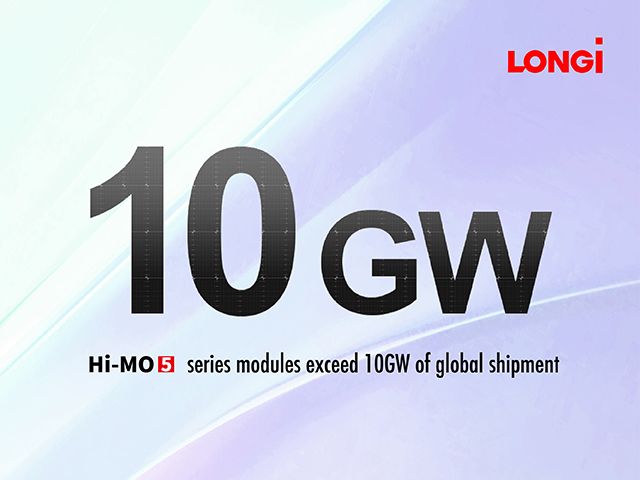LONGi achieves new milestone for Hi-MO 5 module shipment