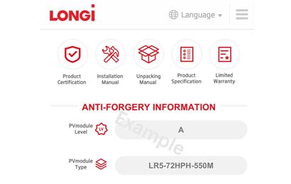 LONGi-LONGi launches ‘One Module One Code’ identity system to ensure ...